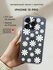 Чехол на Apple iPhone 15 Pro / Айфон 15 Про с принтом "Большие ромашки", прозрач...