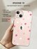 Чехол на Apple iPhone 13 / Айфон 13 с принтом "Весенние цветочки рисунок", прозр...