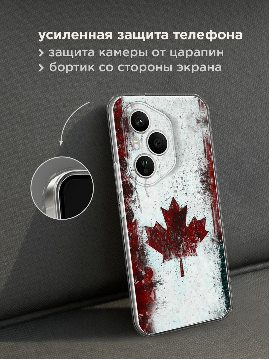 Силиконовый чехол на Honor 400 Pro / Хонор 400 Про с принтом "Канада" — фото 1