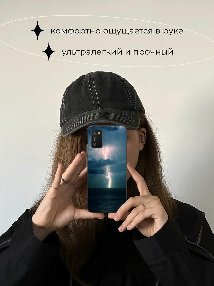 Чехол на Samsung Galaxy A02s / Самсунг Галакси A02s с принтом "Молния 1" — фото 1