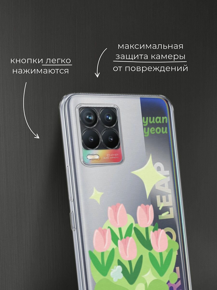 Чехол на Realme 8/8 Pro / Реалми 8/8 Про с принтом "Protect nature" — фото 1