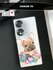 Чехол на Honor 70 / Хонор 70 с принтом "Бульдог и сладости", прозрачный