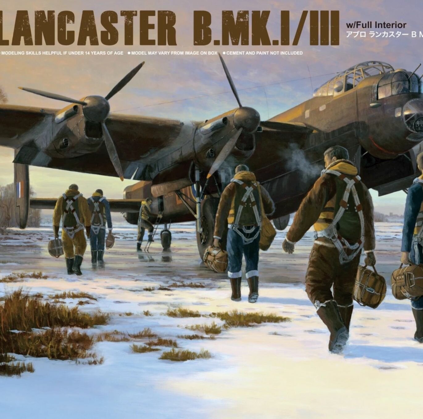 BF-010 1/32 Avro Lancaster B Mk. I/III с полной интерьера в наличииBorder сборная модель самолета(Без модели танка))
