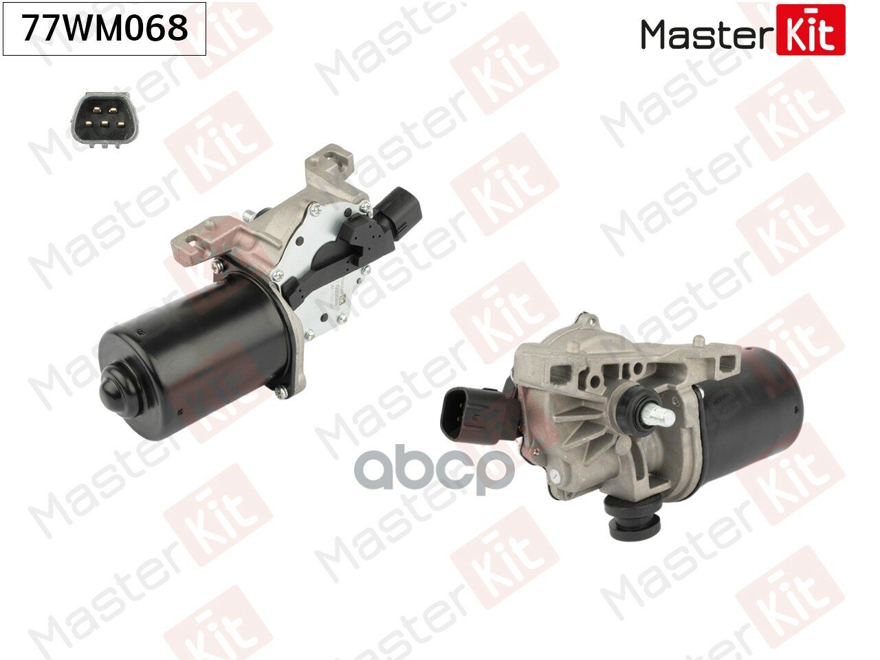 Мотор стеклоочистителя перед. Hyundai SANTA FE II (CM) 2005 - 2012 77WM068 MasterKit арт. 77WM068