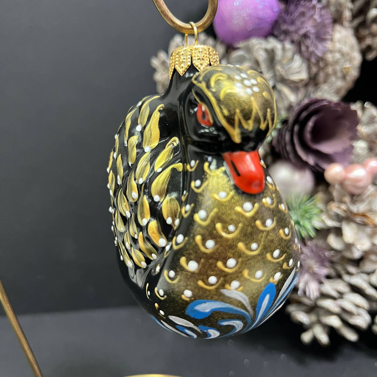 Елочная игрушка ОДИЛЛИЯ-04 с росписью