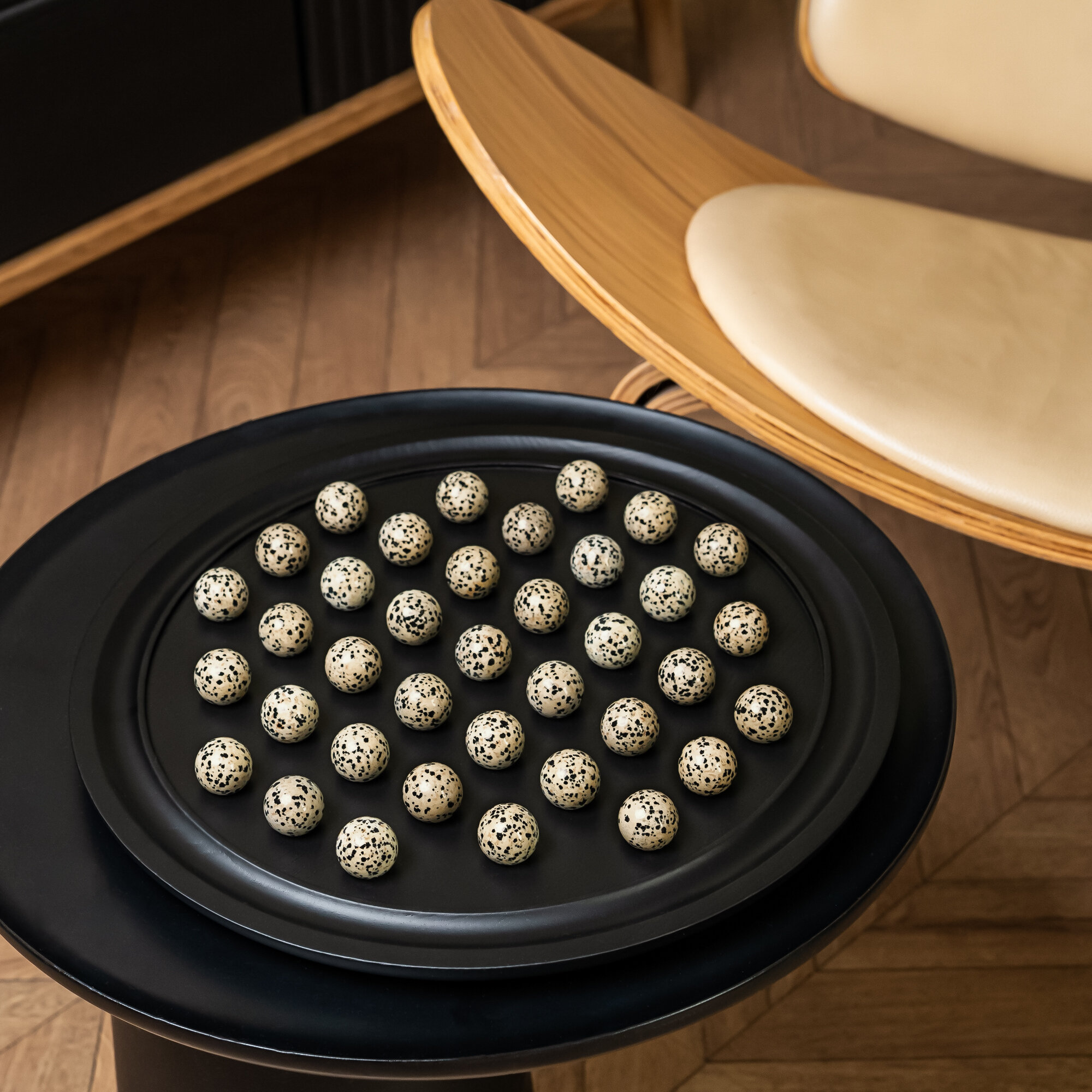 Игра головоломка Solonoble Solitaire/Солонобль "Далмация" для одного игрока, мадагаскарские шашки