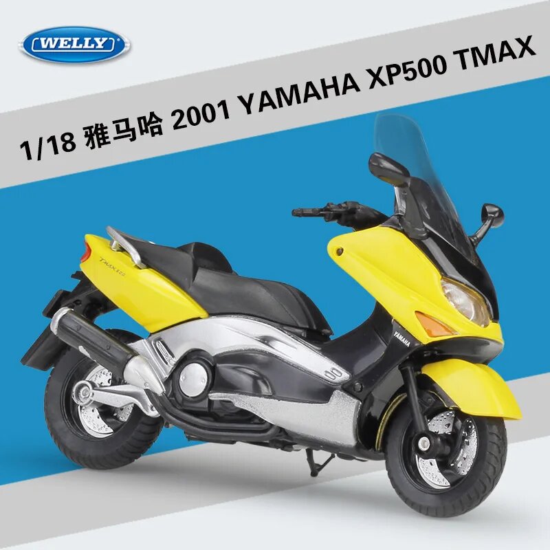 WELLY 1:18 Yamaha XP500 XP500 TMAX мотоцикл металлическая модель 18+