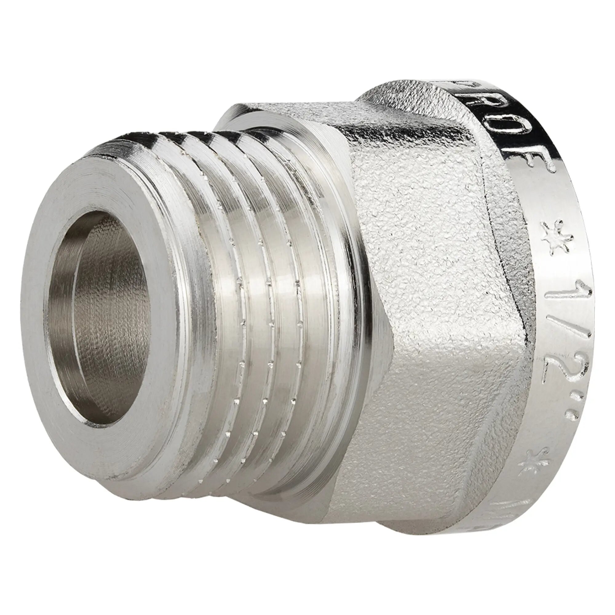 MPF переходник для гибкой подводки 1/2 дюйма ВР-НР латунь, резьбовое соединение