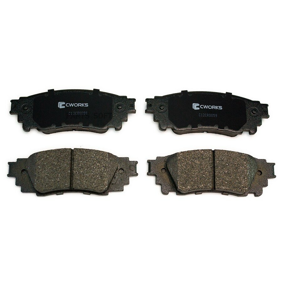 CWORKS Тормозные колодки задние, Low Metallic (Замена для C12CR0139)