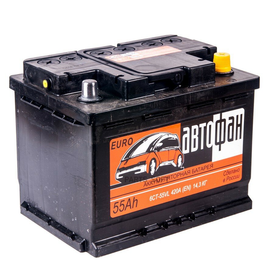 Аккумуляторная батарея от официального дистрибьютора, AKOM, артикул 6CT550AVTOFAN