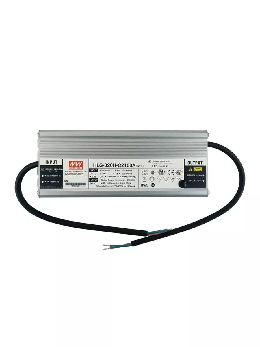 LED драйвер 320 Вт (152В/2.1А) HLG-320H-C2100A