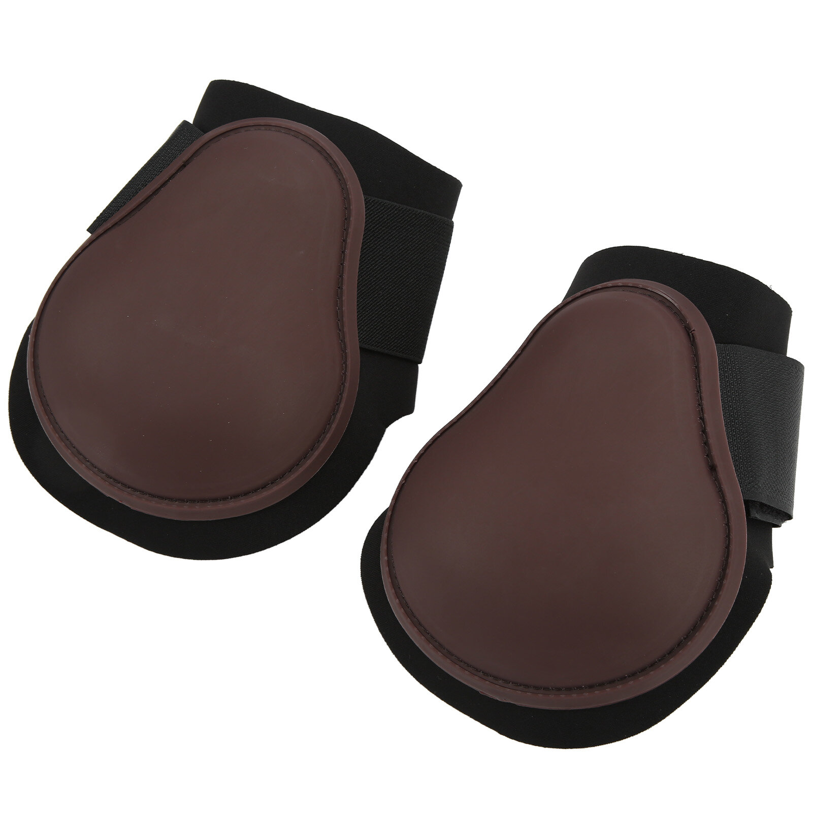 Набор из 1 пары мягких ботинок для лодыжек лошади с защитой от скольжения для задних ног коричневого цвета