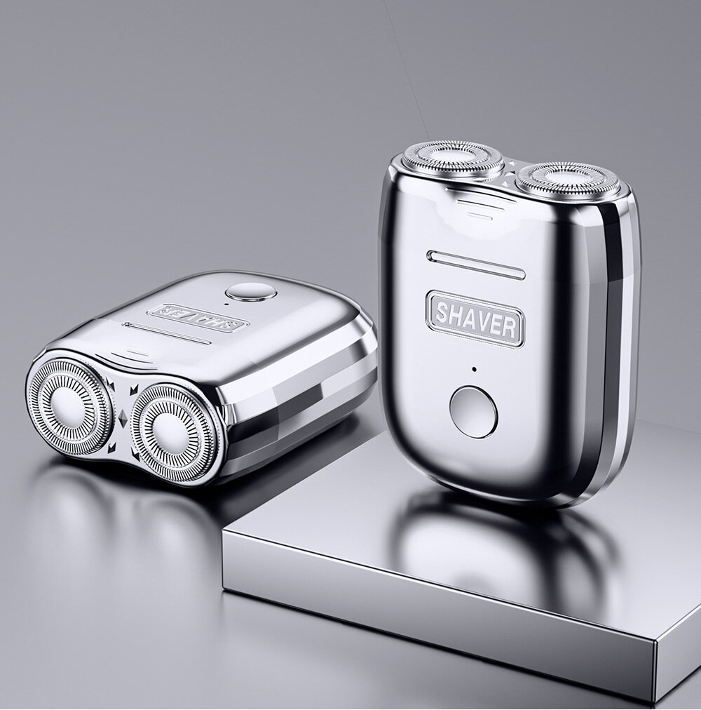 S-06 электробритвы MINI магнитная двойная головка 2-ступенчатая USB зарядка портативный мужской электрический бритья