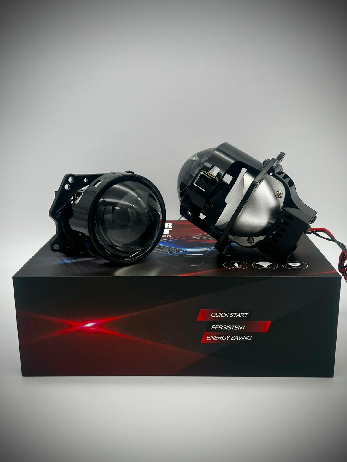 Би лед линзы для Nissan Pathfinder R51 2004-2014 / Светодиодные линзы на Ниссан Патфайндер - Bi Led