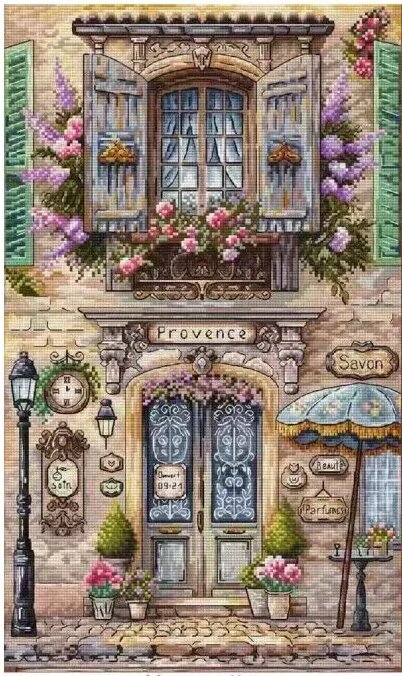 Наборы для вышивки крестом Dahlia 18CT, 16CT, 14CT 18CT white canvas