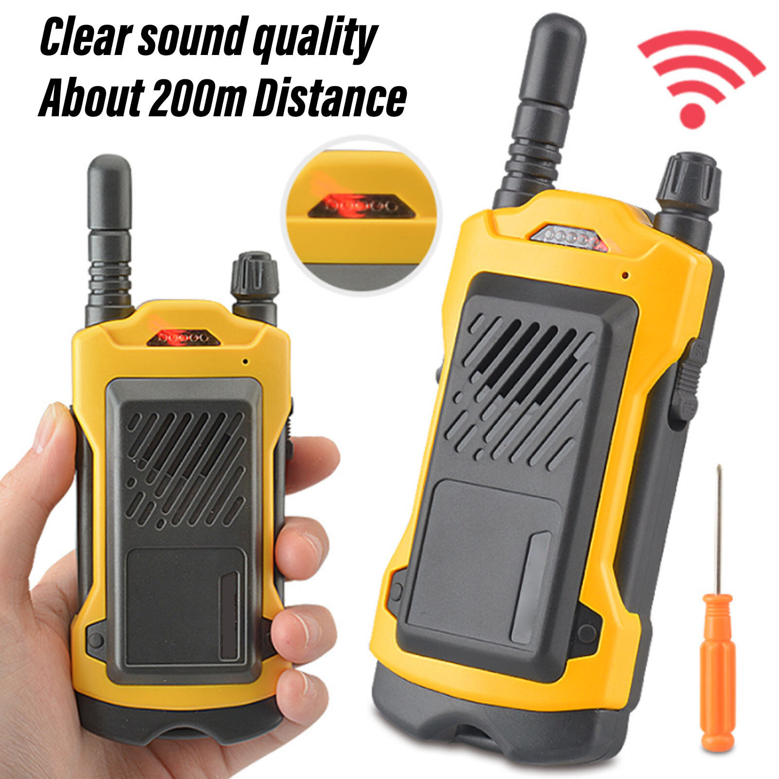 Детская рация, безопасная связь на расстоянии 200 м, беспроводной уличный детский домофон для путешествий в саду