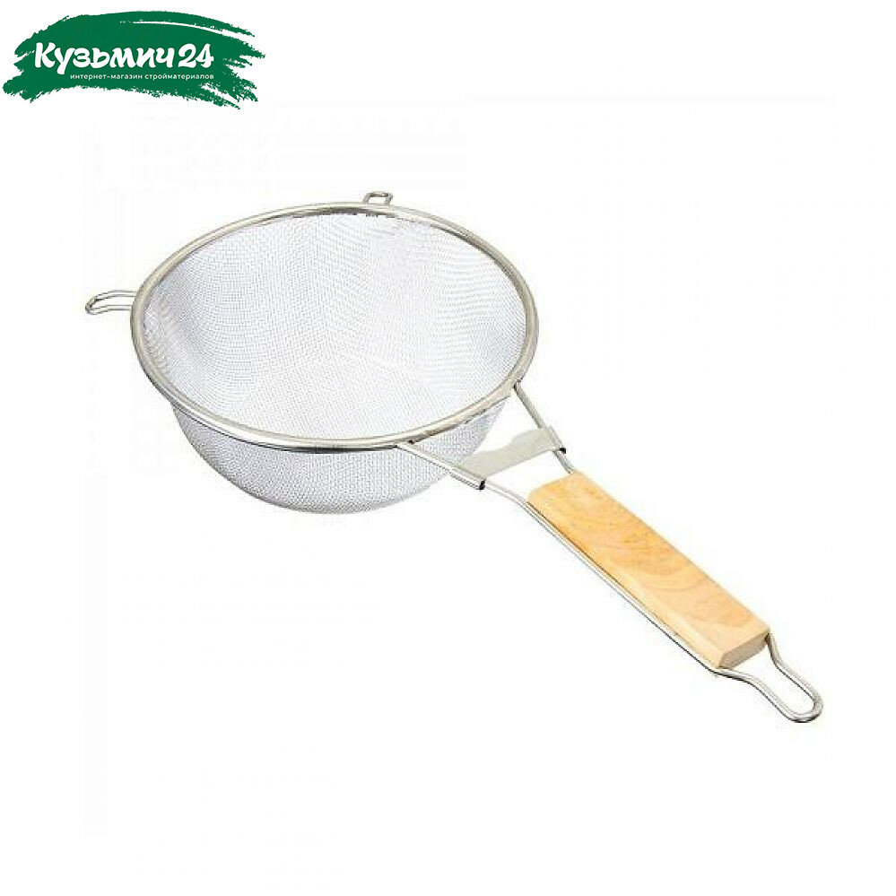 Сито нержавеющее с деревянной ручкой 24 см