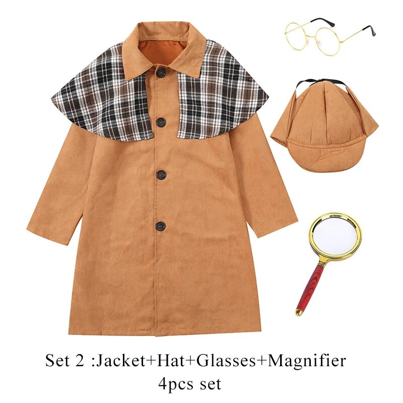 Детский костюм детектива QAZH М, Set 2