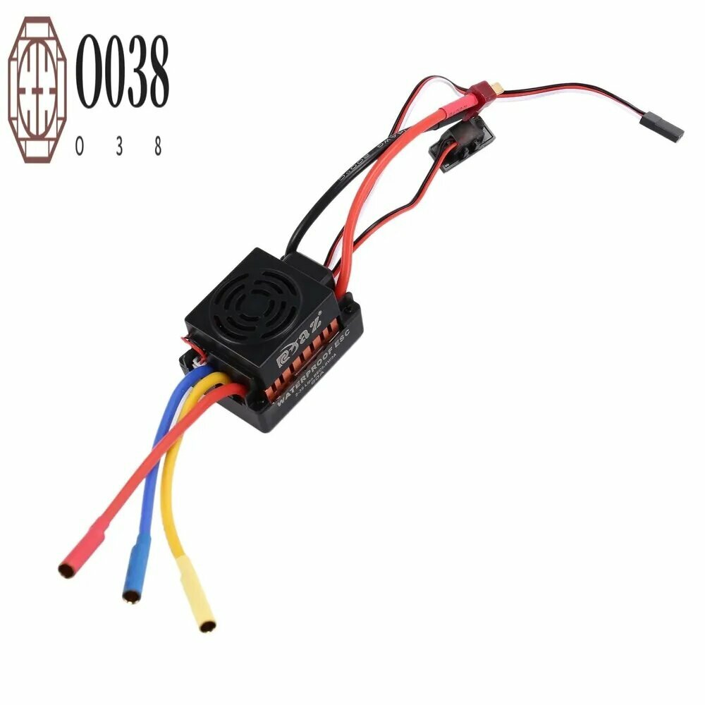 (T S B I) Бесщеточный двигатель 60A Водонепроницаемый ESC Электрический регулятор скорости совместим с 1/10 1/12 1/16 RC Автозапчасти Аксессуары