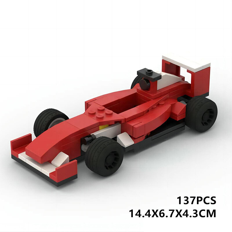 Совместимость с гоночной моделью LEGO MOC-40904 Ferrari-Schumacher для мальчиков, креативная игрушка для сборки, строительные блоки