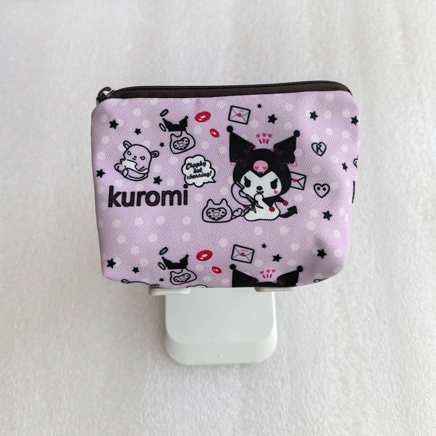 Miniso Кошелек для монет Дораэмон, караоке-цепочка, мягкий, компактный, портативный, милый мультяшный принт, креативный женский кошелек для монет.