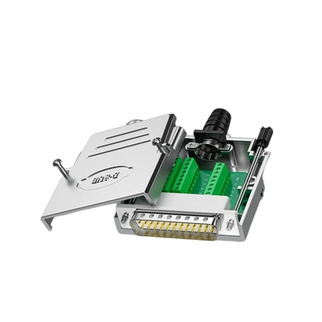 Клемма провода DB25 без сварки 25-контактный-тонкий металлический корпус-наружная головка с винтовой гайкой