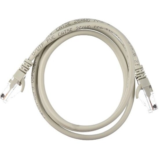 Патч-корд Gopower RJ-45 (m)-RJ-45 (m) 1.0м кат.5е ПВХ 26AWG серый