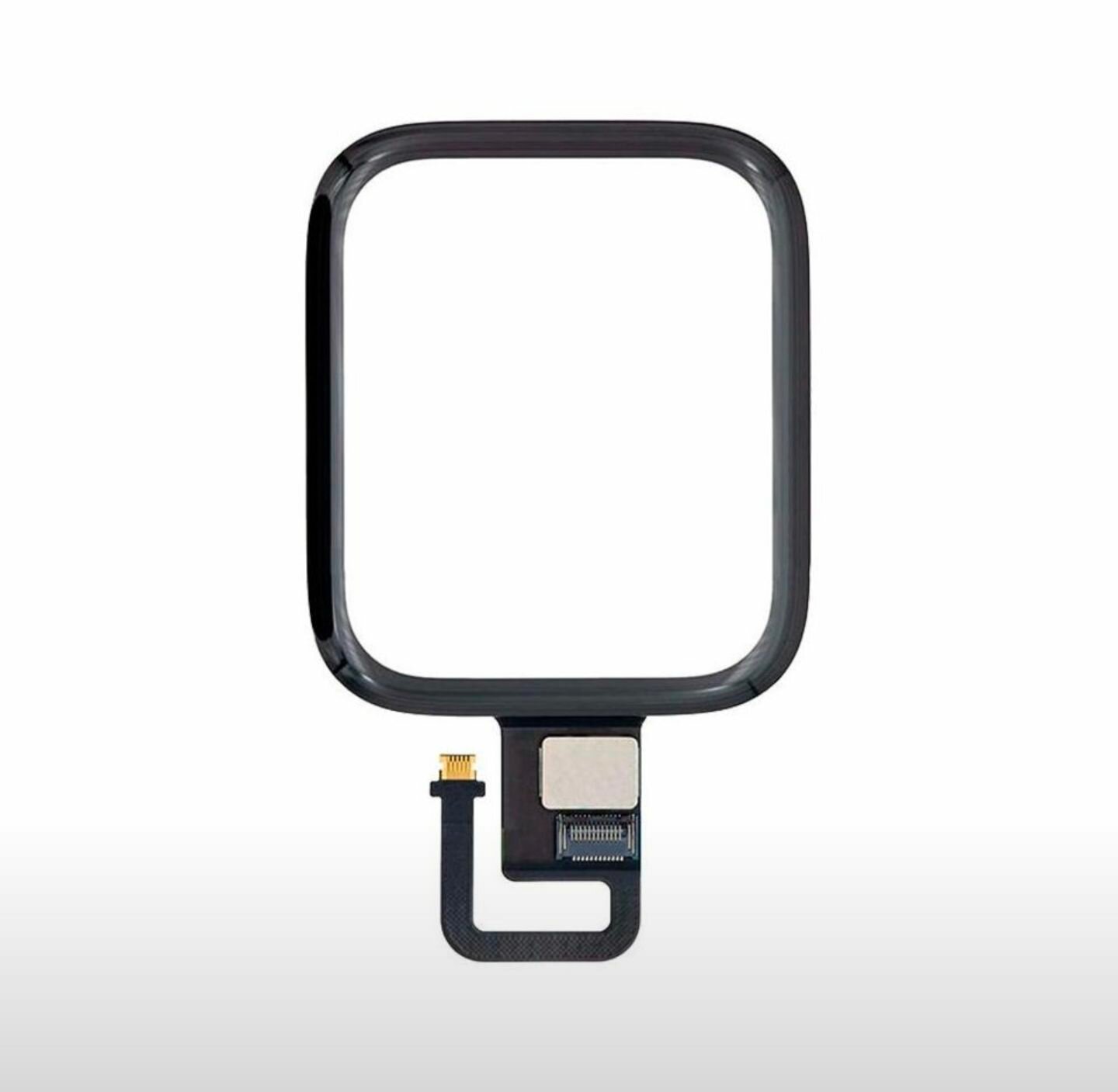 Стекло для переклейки Apple Watch 6 (40 мм) в сборе с тачскрином и OCA пленкой Черный - OR