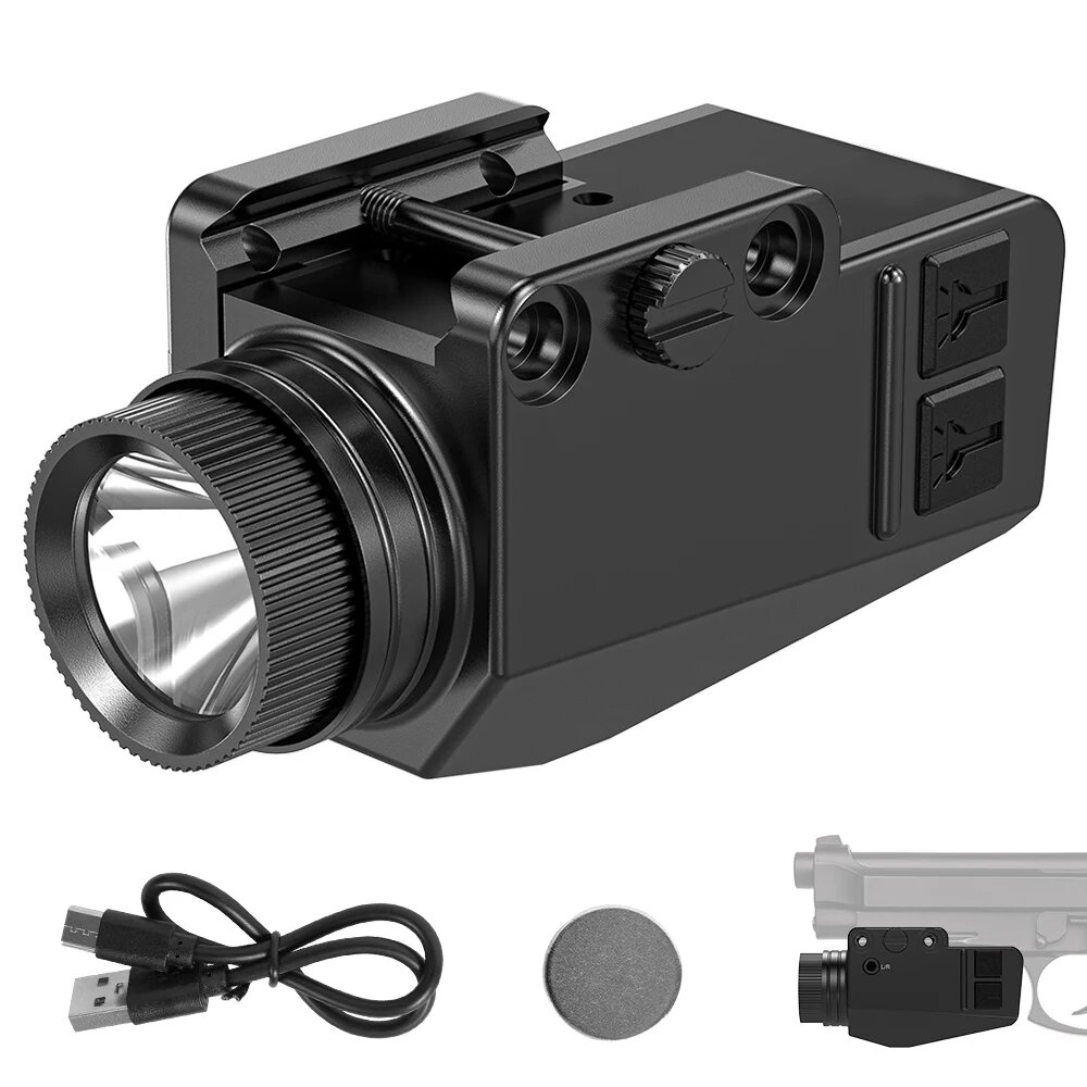 Специальное предложение 1149, перезаряжаемый фонарик для пистолета, отличная яркость для охотничьих целей