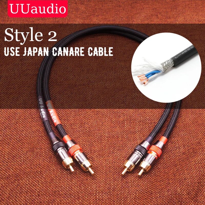 Аудиокабель RCA-RCA UUaudio Style 2 черный 0.5м
