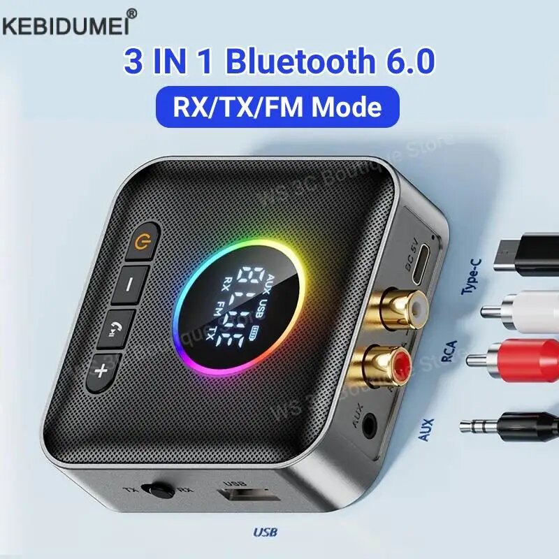 Беспроводной адаптер kebidumei M10 Bluetooth 6.0