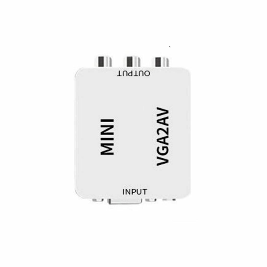 3RCA-VGA конвертер с аудио, - VGA к AV RCA