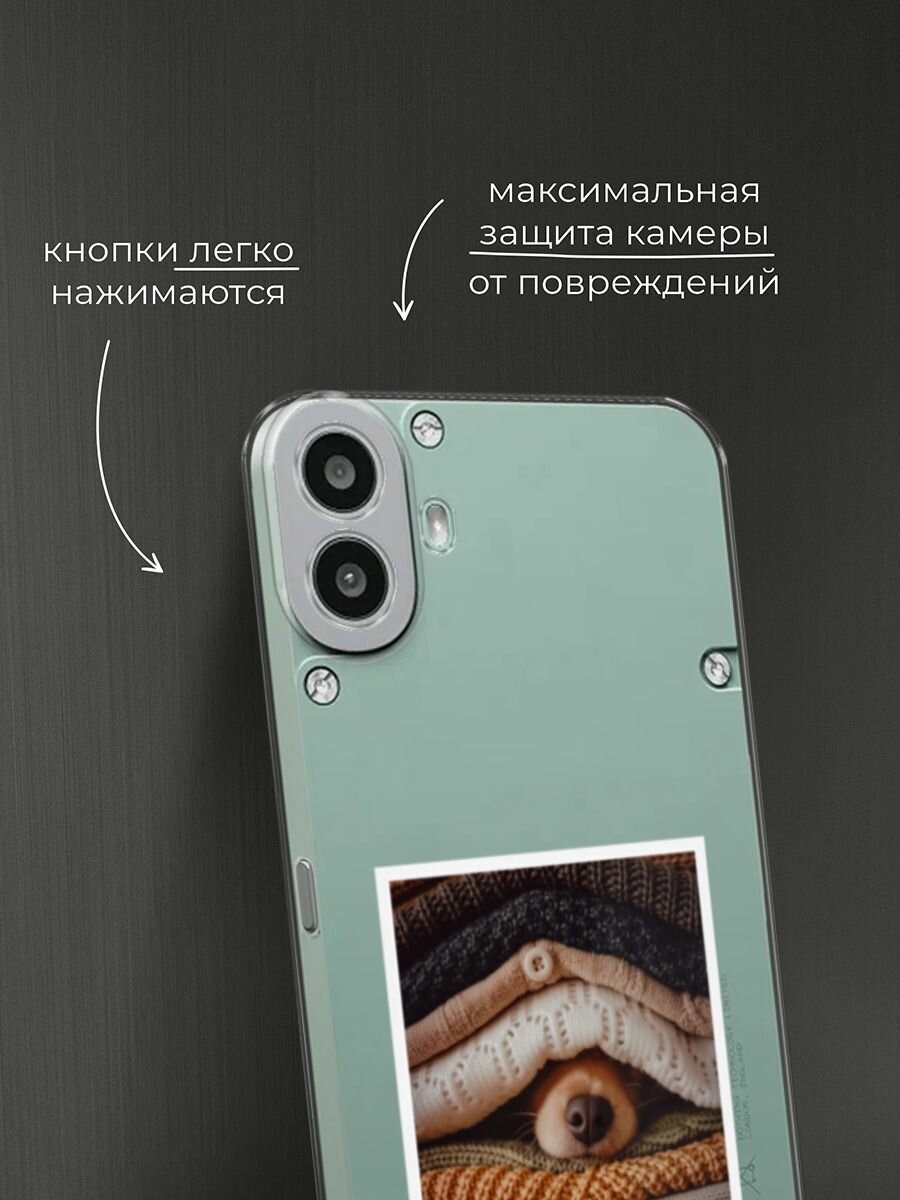 Силиконовый чехол на CMF Phone 1 / CMF Фон 1 с принтом Сезон свитера — фото 1