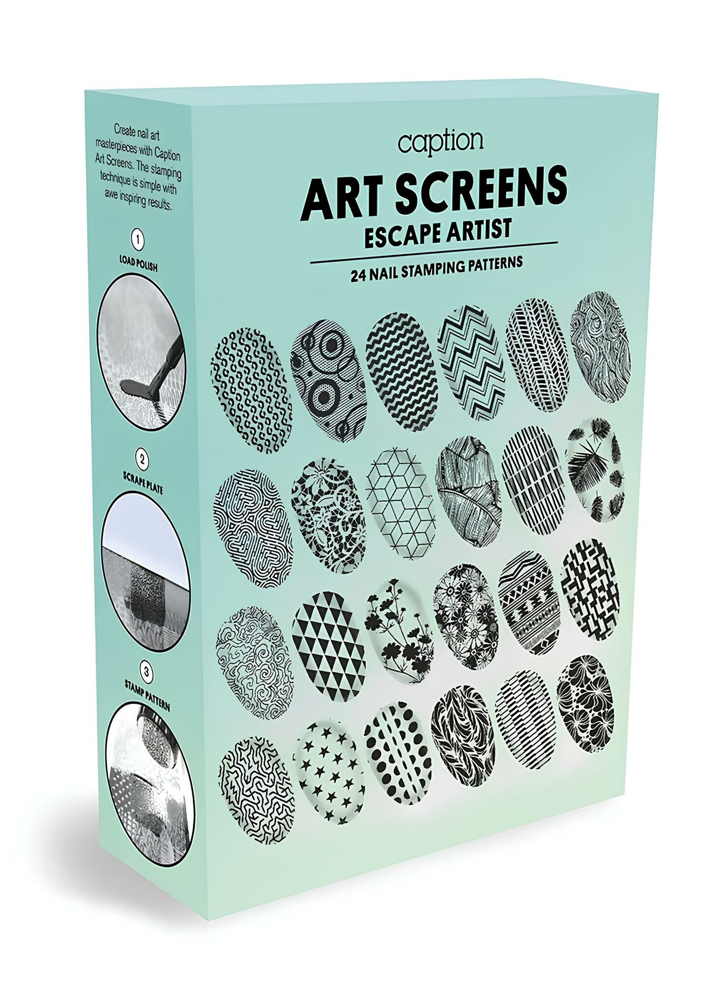 Набор для стемпинга Young Nails Escape Artist Kit, 2 плитки + двусторонний стемпер, США