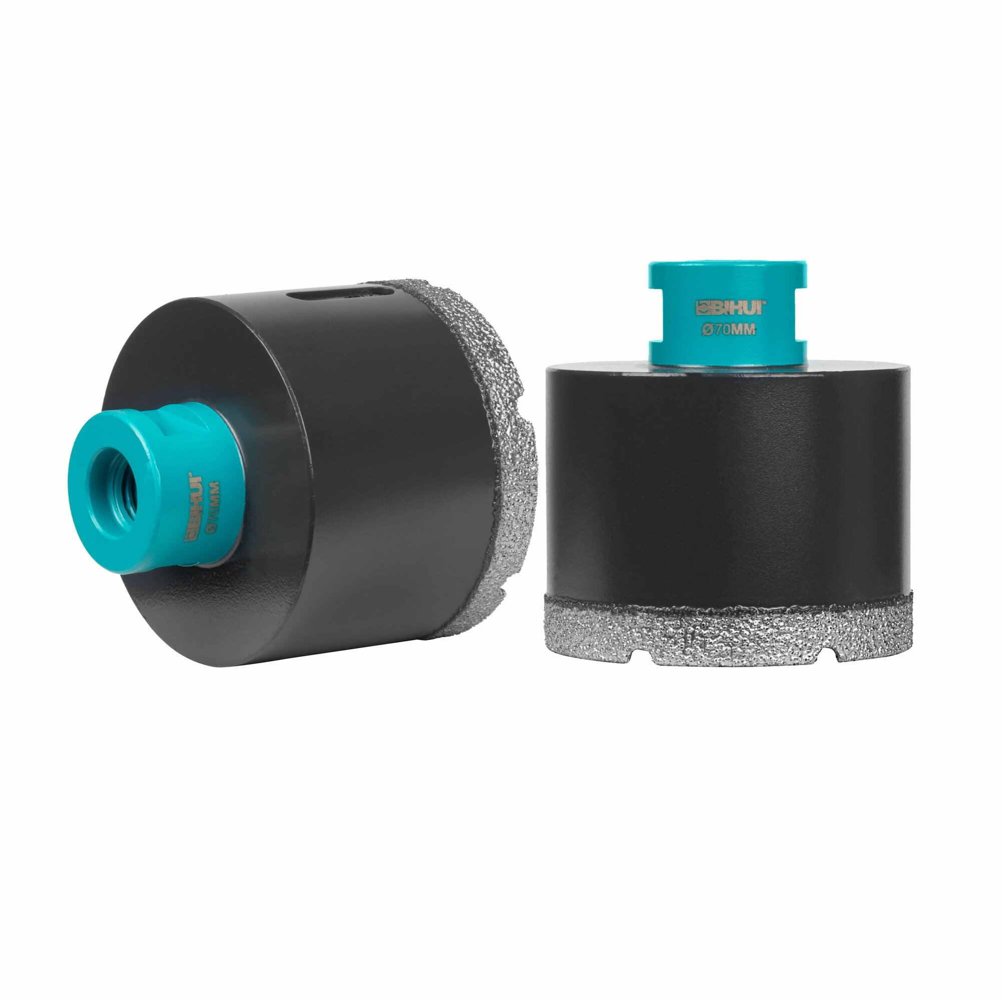 Коронка алмазная по керамограниту BIHUI, 70мм (вакуумная пайка), арт. DBDF70