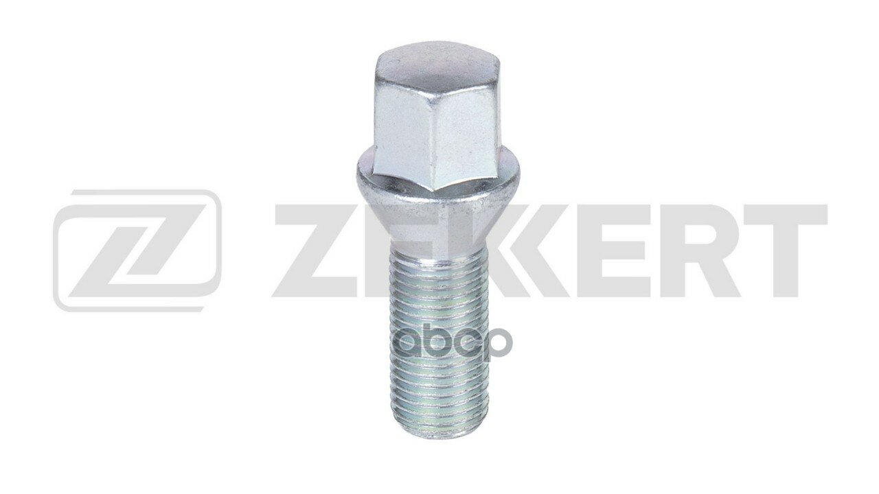 Болт колесный конус M14 x 1 5 длина резьбы 28 ключ 17 Цинк Zekkert арт. be-4035
