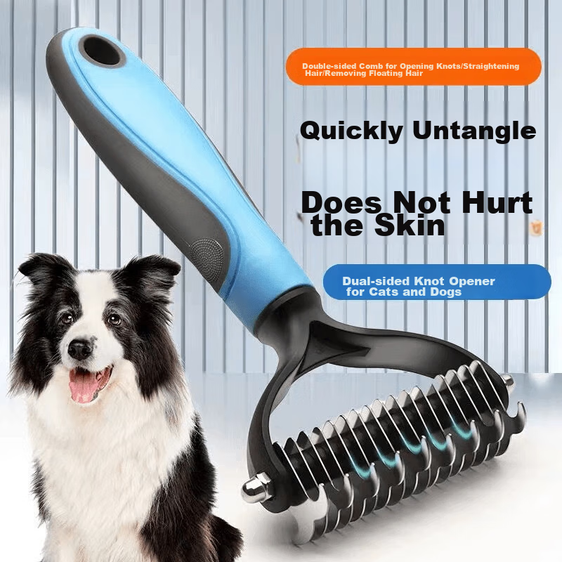 Tianlanghai Hairball Comb, Cat And Dog Grooming Tool, Pet Deshedding Comb, Fur Removal Grooming Tool, Pet Beauty Accessory, Large Size