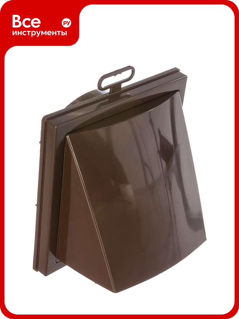 Выход стенной вытяжной с обратным клапаном (150х150 мм, с фланцем 125 мм, ASA) ERA 1515К12.5ФВ кор 90-2044, используется