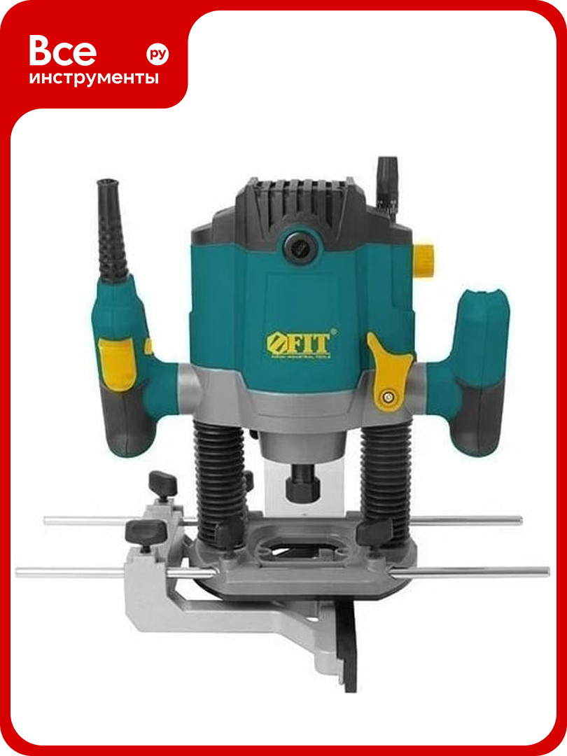 Фрезер FIT 1800 Вт, 6000-22000 об/мин, 8/12 мм, 40 мм, 5,5 кг, быстрая смена щеток, коробка 80596, для фигурного реза