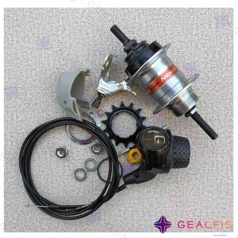 Комплект. Втулка планетарная Shimano Nexus SG-3S42 на 36 спиц, ось 182 мм. мелкие запчасти.