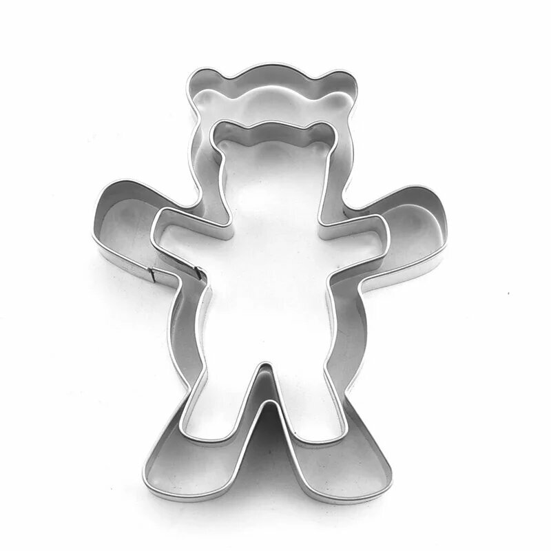 Форма для печенья медведь 2pcs-SM