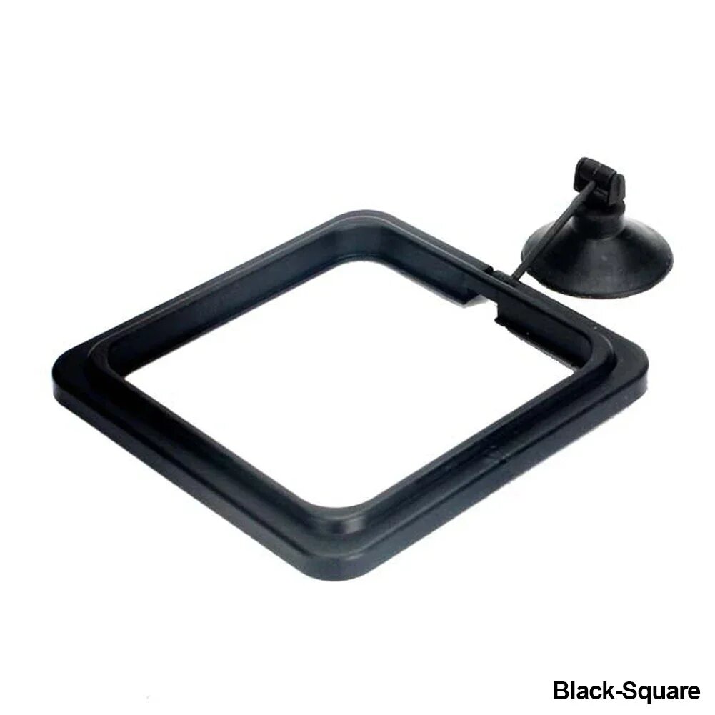 Черный плавающий кормушка для аквариума Black-Square