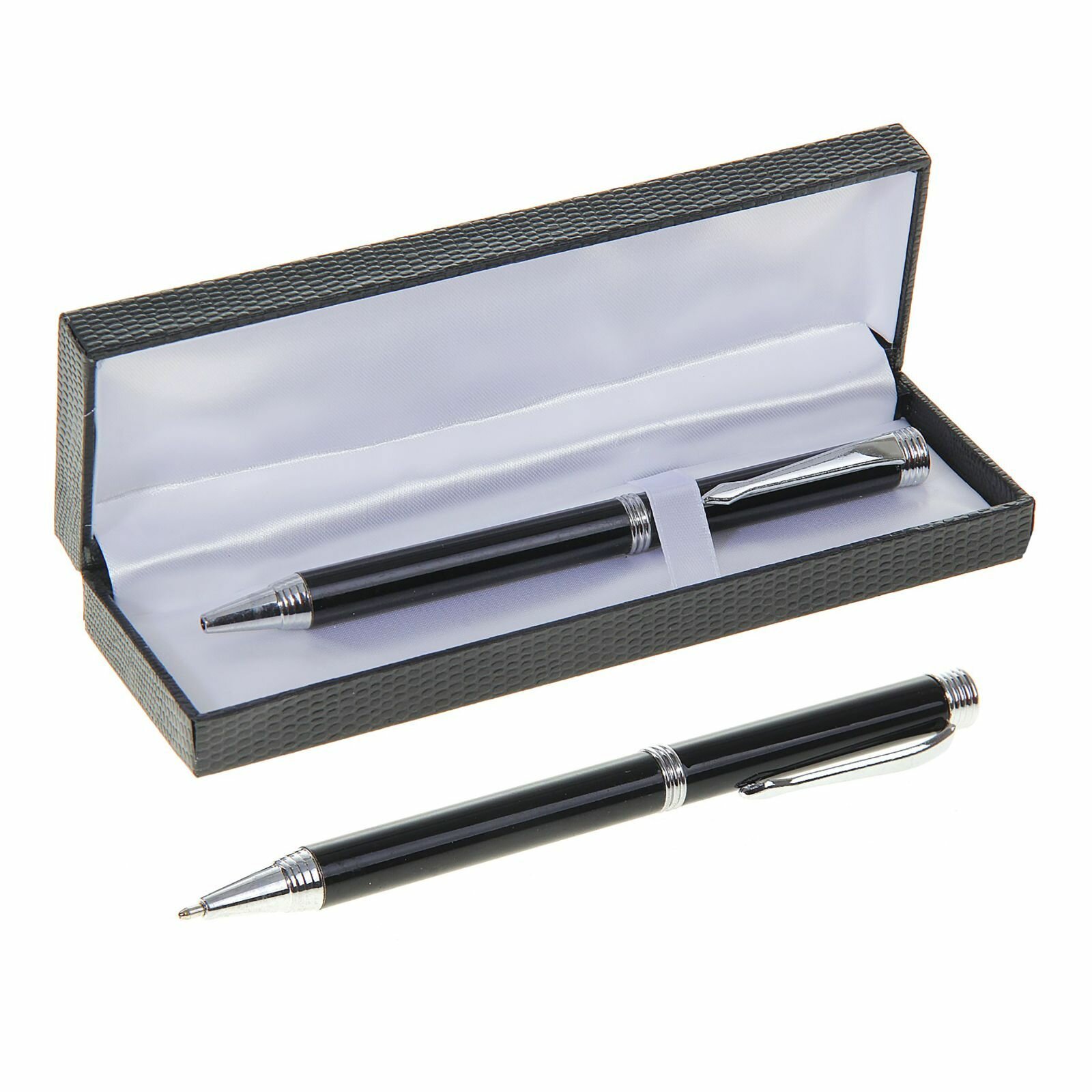 Ручка подарочная, шариковая Директор в кожзам футляре, поворотная