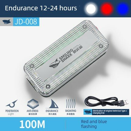 Патрульный плечевой фонарь безопасности, перезаряжаемая ночная вспышка, красный и синий вспышка, предупреждение о