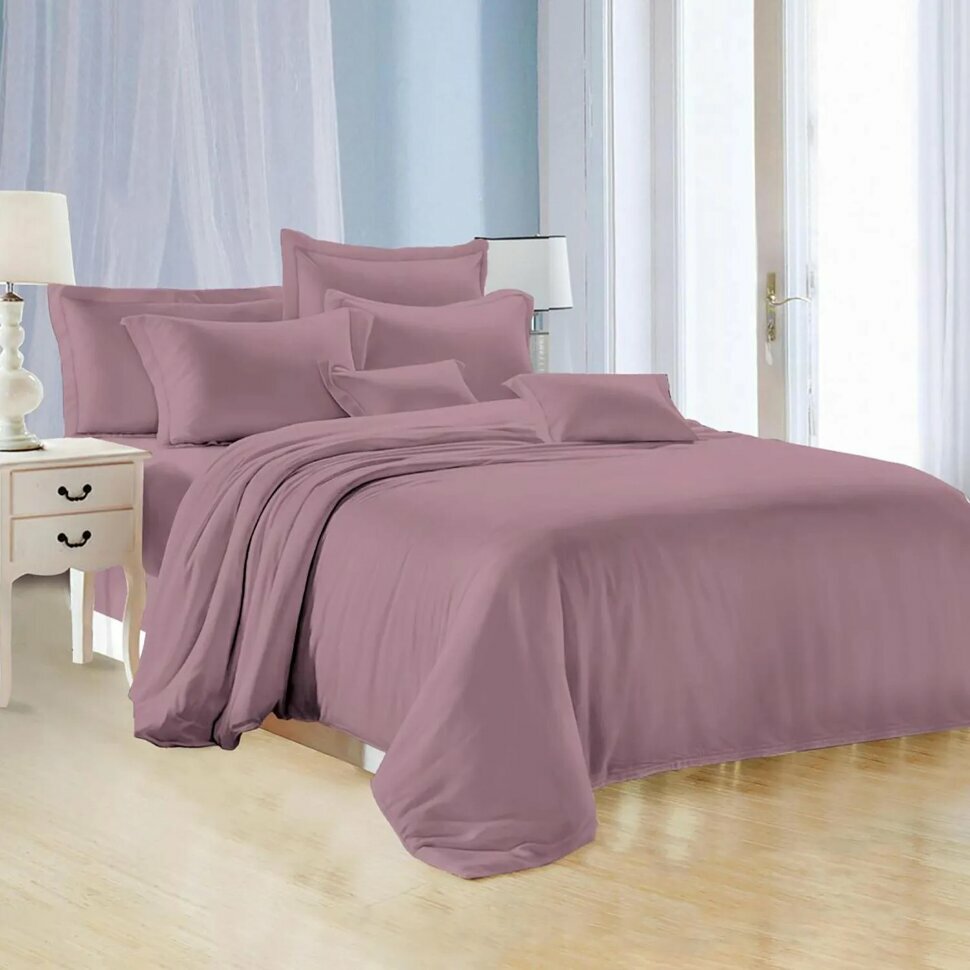 Постельное белье 1,5сп FELICITA микросат(нав.70х70-2шт)-1171 Фиолетовый рай, 2369097