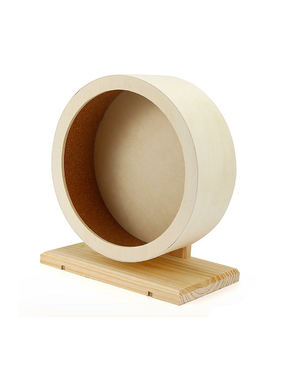 Бесшумное Деревянное Колесо Для Упражнений, Беговое Колесо-Валик Для Хомяков И Мелких Животных