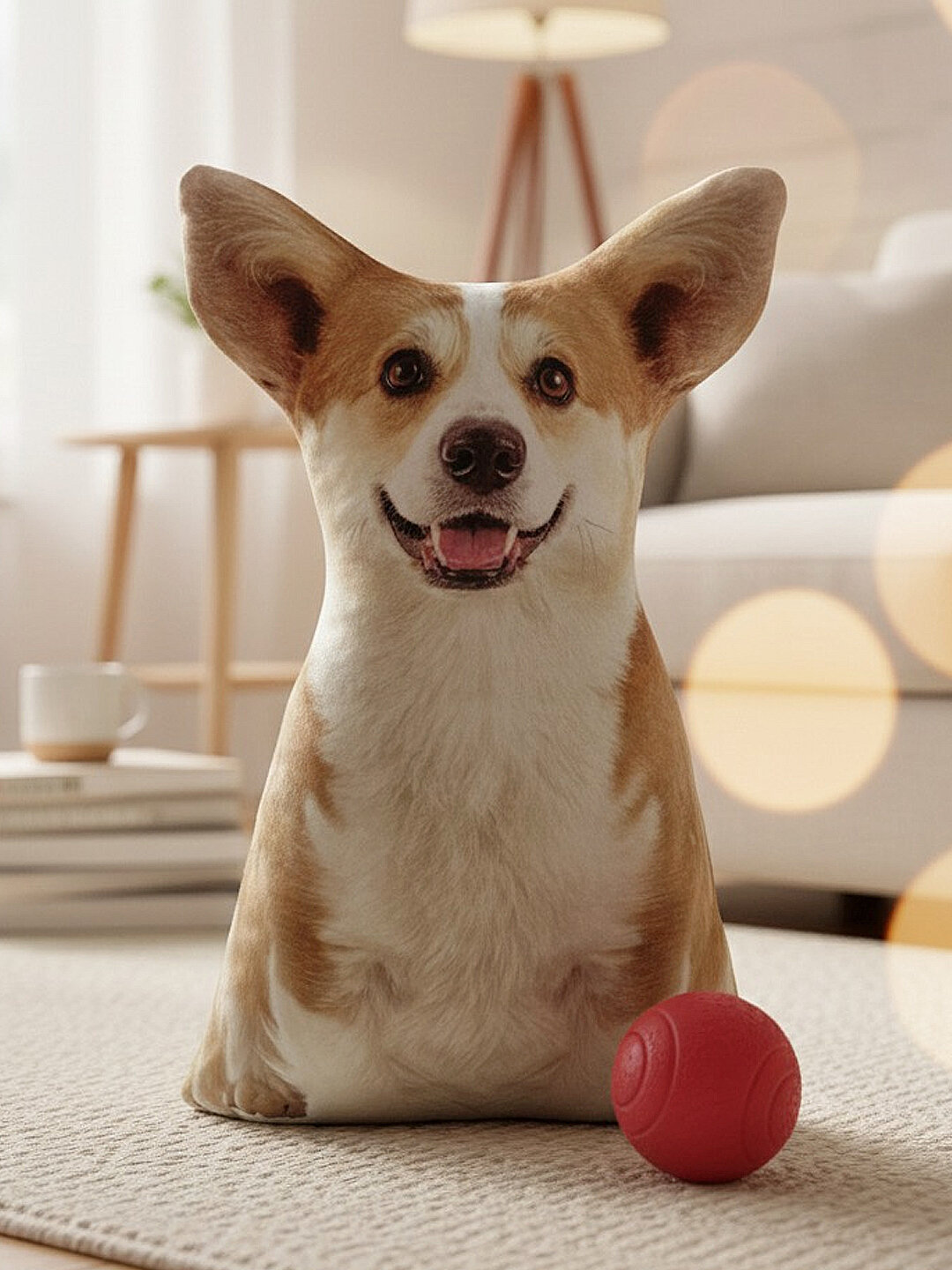 Реалистичная мягкая подушка-игрушка собака Корги от бренда Нескучные вещи
