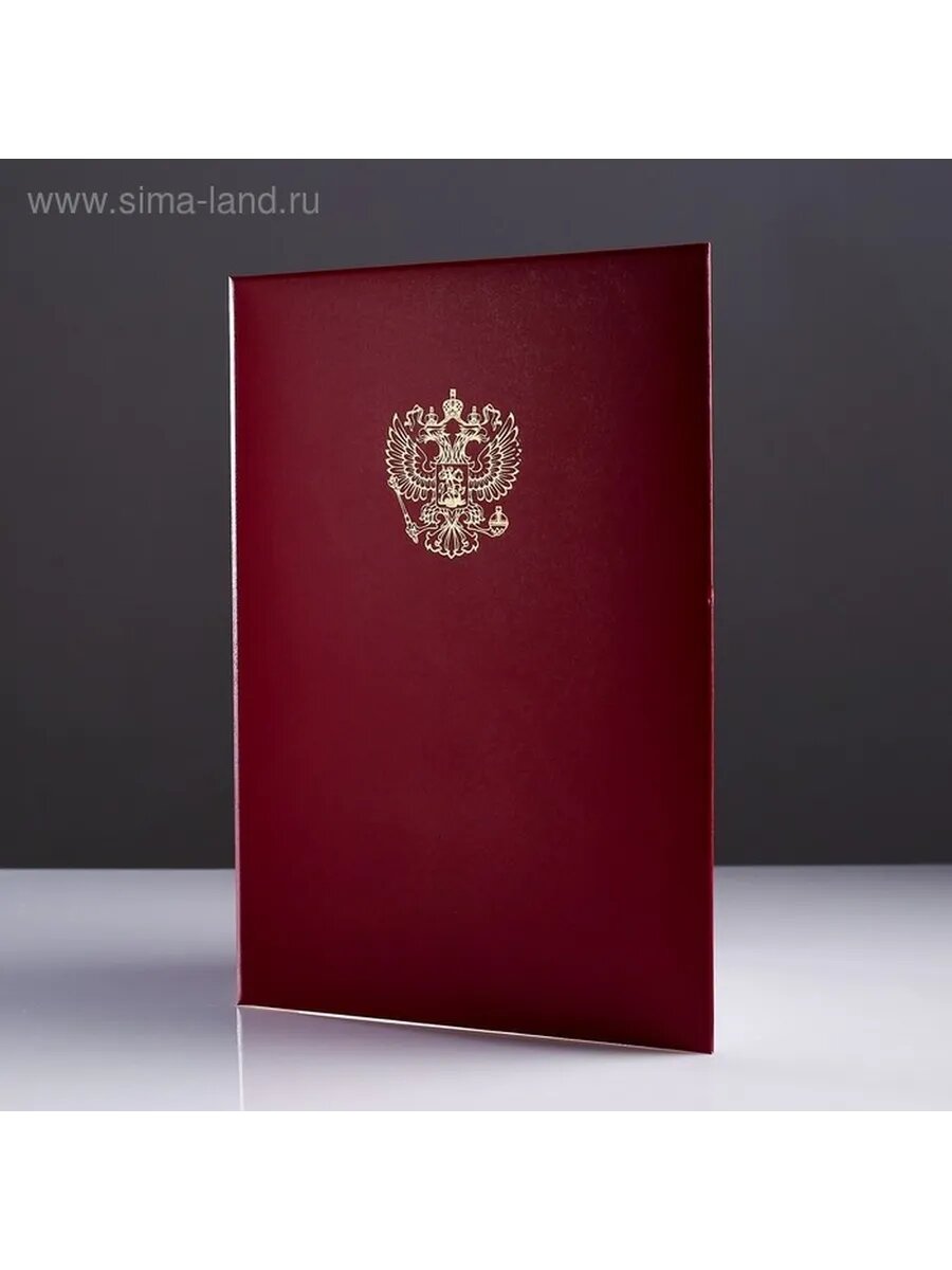 Элегантная папка с гербом РФ для документов