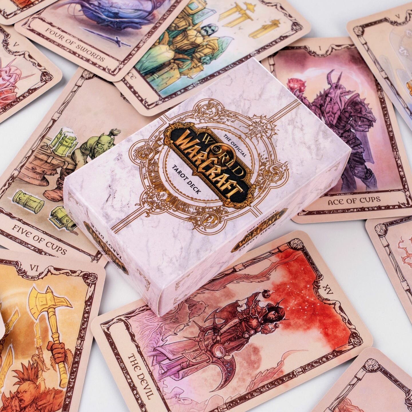 Колода таро World of Warcraft, 79 карт для гадания и самопознания, официальные арканы, яркие иллюстрации, подарок геймерам и мистикам