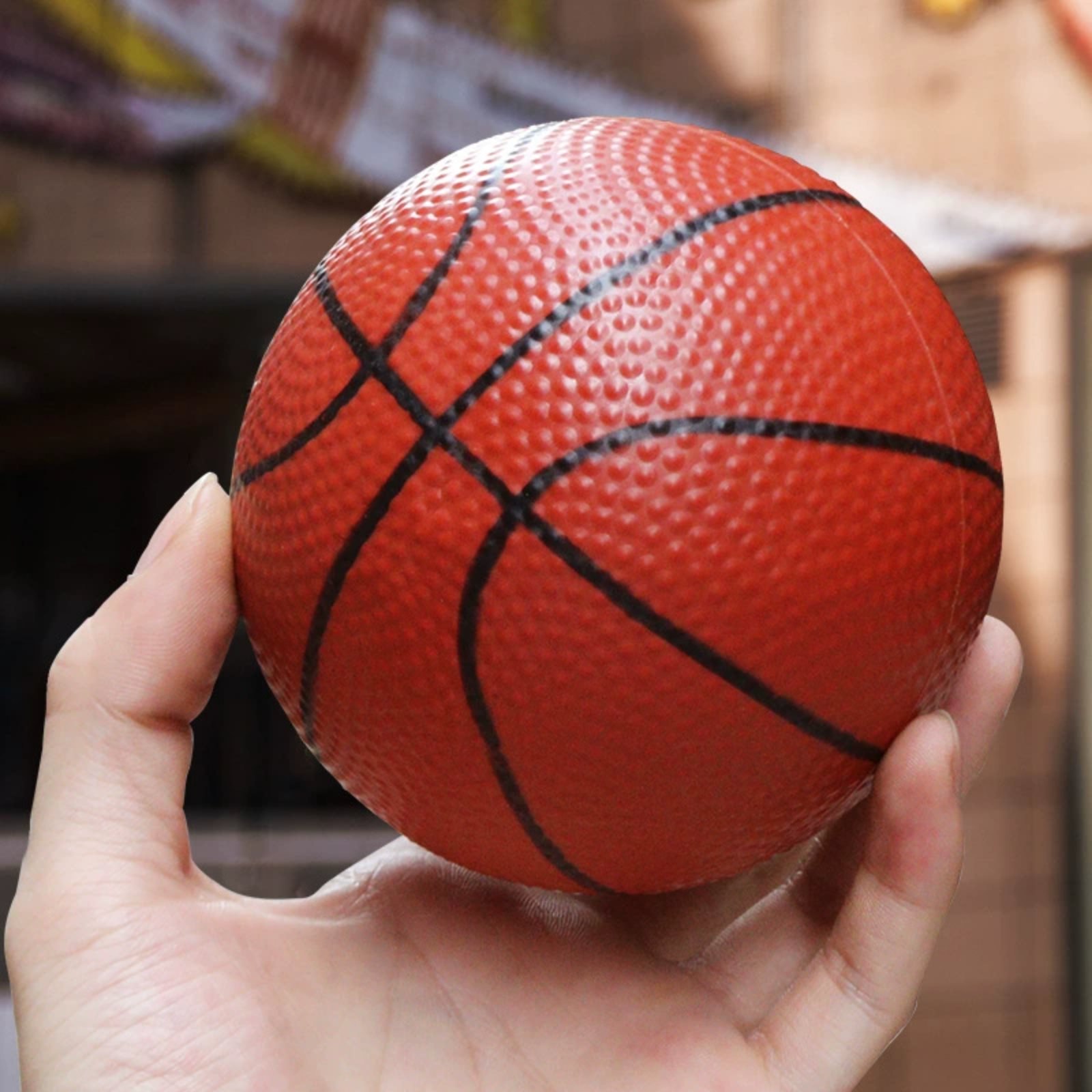 Мяч для баскетбола из ПВХ для детей сада, подходит подросткам, школьникам, детям и младенцам, для игры в гандбол, материал пластик, для использования в помещении и на открытом воздухе, рекомендуемый возраст от 3 лет, диаметр мяча около 10 см